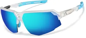Zenni Sunglasses With Polarized Lenses - Clear With Blue Mirror