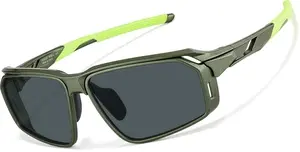 Zenni Sunglasses With Polarized Lenses Green With Gray Lens