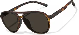 Zenni Sunglasses With Polarized Lenses Matte Tortoise With Gray Lenses
