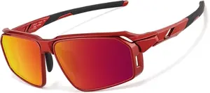 Zenni Sunglasses With Polarized Lenses Red With Red Mirror