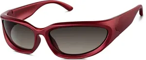 Zenni Sunglasses With Polarized Lenses Red