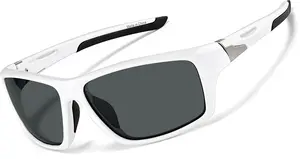 Zenni Sunglasses With Polarized Lenses White With Gray Lens