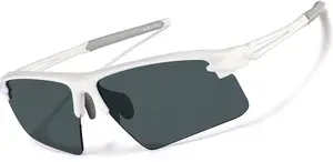 Zenni Sunglasses With Polarized Lenses - White With Gray Lenses