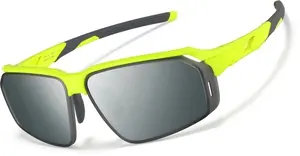 Zenni Sunglasses With Polarized Lenses Yellow With Silver Mirror