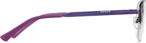 Zenni Cat-eye Stainless Steel Half Rim Eyeglasses - Ultraviolet