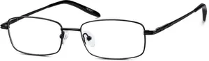 Zenni Classic Rectangle Full Rim Frame - Black