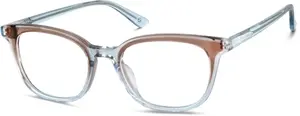 Zenni Square Eyeglasses Full Rim Frame - Blue