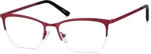 Zenni Rectangle Eyeglasses - Red