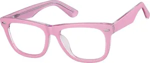 Zenni Square Full Rim Frame Eyeglasses - Pink