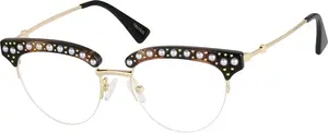 Zenni Browline Mixed Frame - Tortoiseshell