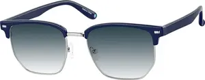 Zenni Browline Rx Sunglasses - Blue