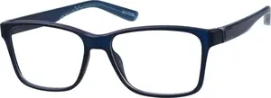 Zenni Square Frame Full Rim Eyeglasses - Blue