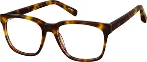 Zenni Square Frame Full Rim Eyeglasses - Tortoiseshell