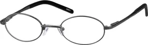 Zenni Oval Full Rim Eyeglasses - Gray