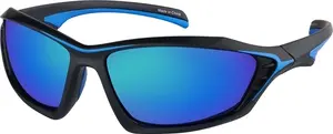 Zenni Aviator Sunglasses With Plastic Full Rim Frame Black & Blue