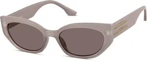 Zenni Aviator Sunglasses With Plastic Full Rim Frame Mauve
