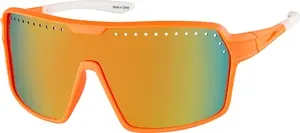 Zenni Aviator Sunglasses With Plastic Full Rim Frame Orange