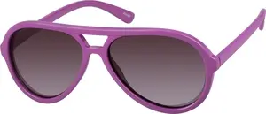 Zenni Aviator Sunglasses With Plastic Full Rim Frame Purple