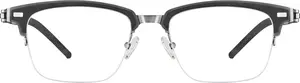 Zenni Classic Browline Mixed Frame Eyeglasses