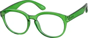 Zenni Bold Round Full Rim Glasses - Green