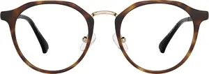 Zenni Round Frame With Snap-on Sunlens - Tortoiseshell