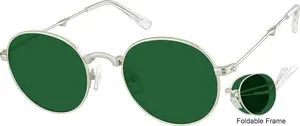 Zenni Round Full Rim Sunglasses - Light Gold