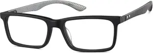 Zenni Rectangle Full Rim Eyeglasses - Black