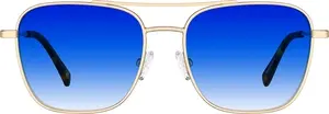 Zenni Aviator Full Rim Eyeglasses - Gold