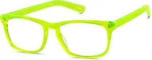 Zenni Full Rim Rectangle Eyeglasses Green
