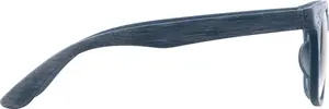 Zenni Square Prescription Glasses Universal Bridge Fit Woodgrain Plastic Full Rim Frame