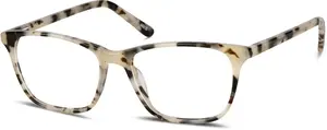 Zenni Zenni Square Full Rim Frame Ivory Tortoiseshell