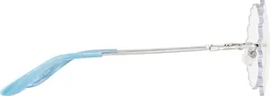 Zenni Geometric Rimless Flex Titanium Frame - Silver
