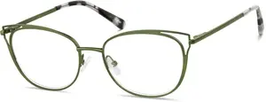 Zenni Cat-eye Eyeglasses With Full Rim - Moss