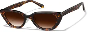 Zenni Retro Cat-eye Full Rim Frame Sunglasses - Tortoiseshell