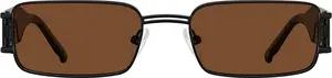 Zenni Rectangle Full Rim Sunglasses - Black