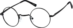 Zenni Round Eyeglasses Stainless Steel Full Rim - Black