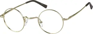 Zenni Round Eyeglasses Stainless Steel Full Rim - Gold