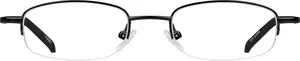Zenni Retro Oval Half-rim Eyeglasses