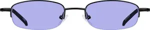 Zenni Retro Oval Half-rim Eyeglasses