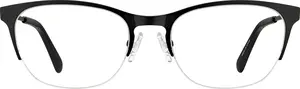 Zenni Browline Half-rim Stainless Steel Eyeglasses
