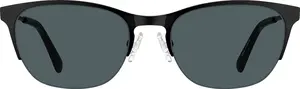 Zenni Browline Half-rim Stainless Steel Eyeglasses