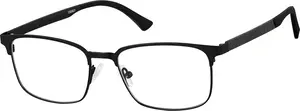 Zenni Browline Full Rim Eyeglasses - Black