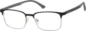 Zenni Browline Full Rim Eyeglasses - Dark Gray