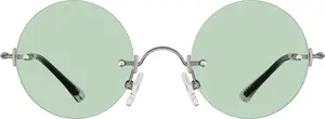 Zenni Round Rimless Titanium Frame Eyeglasses