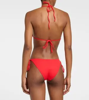 Melissa Odabash Cancun Triangle Bikini Top - Red
