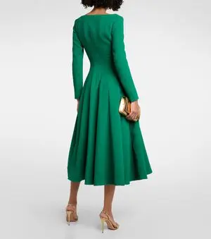 EMILIA WICKSTEAD Kylee Crêpe Midi Dress