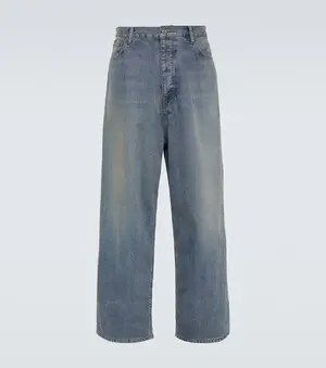 Balenciaga Wide Leg Jeans For Men