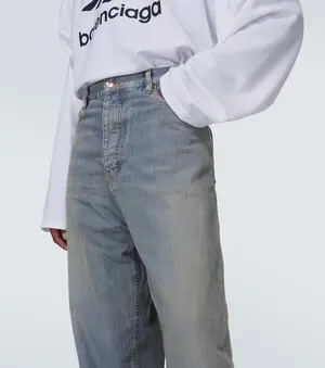 Balenciaga Wide-leg Jeans - Blue