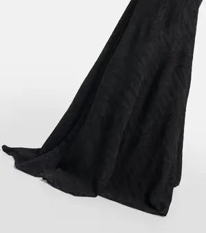 Alaïa Patterned Turtleneck Gown