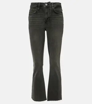 FRAME Le Crop Mini Boot High-rise Bootcut Jeans